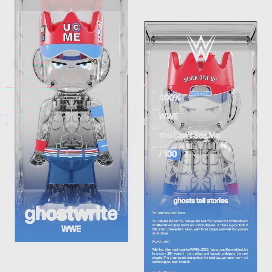 WWE John Cena "You Can't See Me" 400% (2025) - ghostwrite